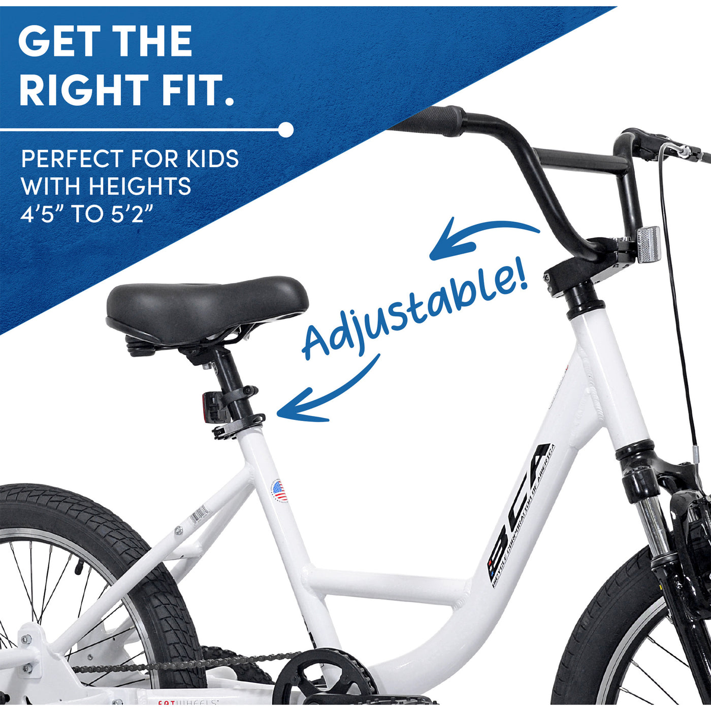 20" BCA Adaptive Training Wheel Bike | Adaptive Trike for Kids Ages 7-13