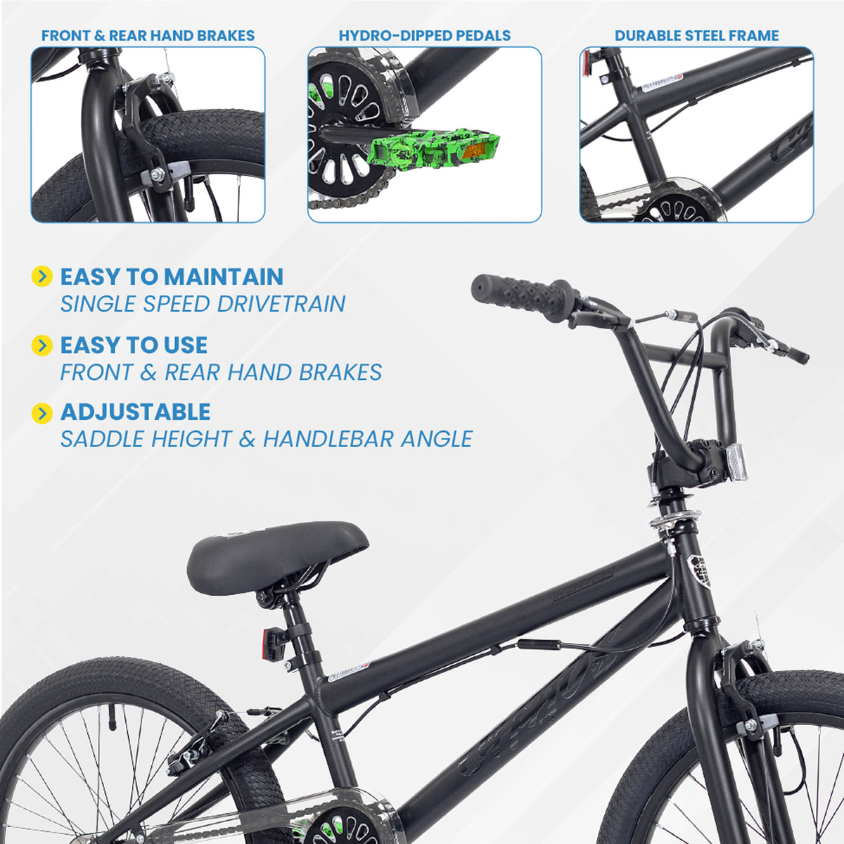 20" Kent Chaos | BMX Bike for Kids Ages 7-13