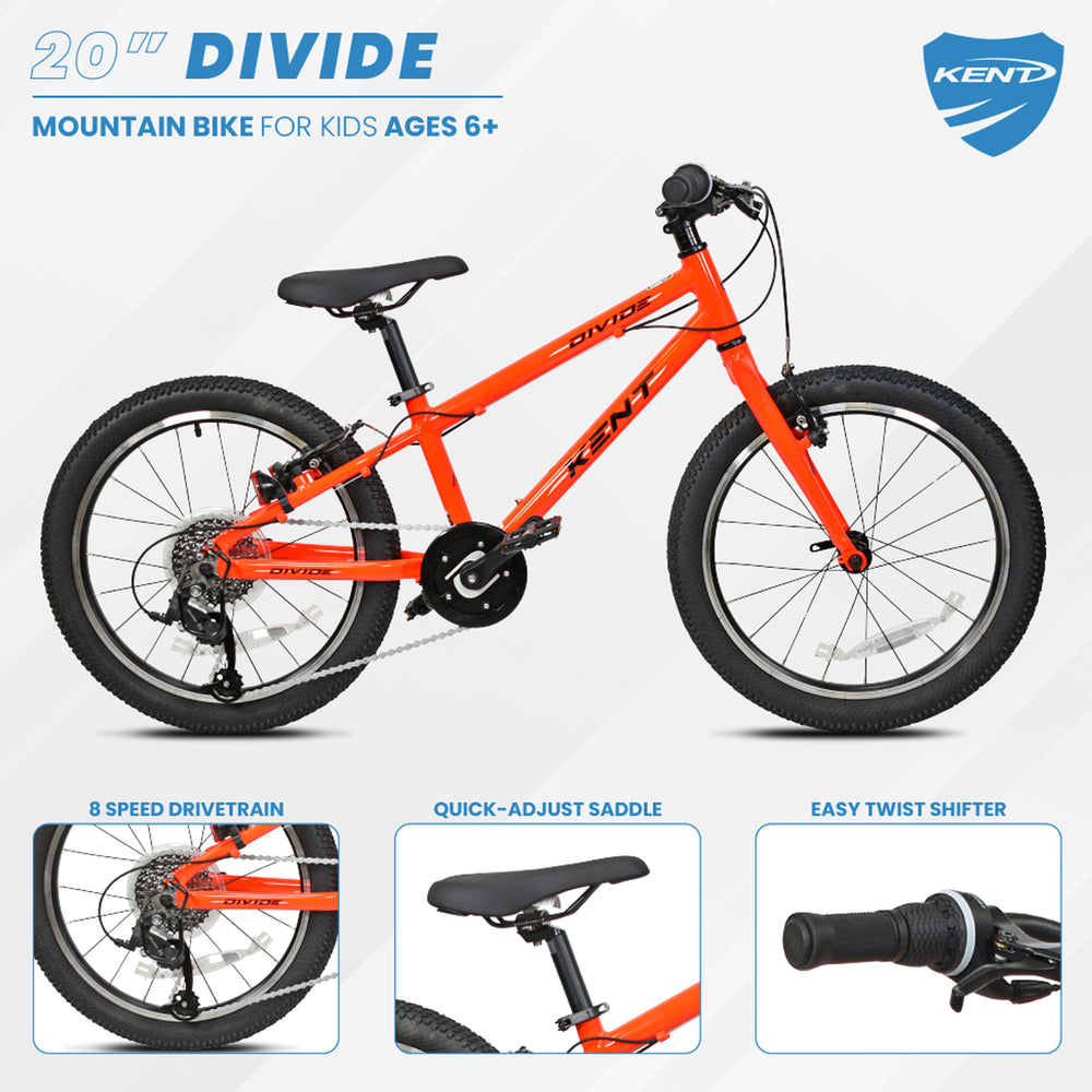 20" Kent Divide | Mountain Bike for Kids Ages 6+
