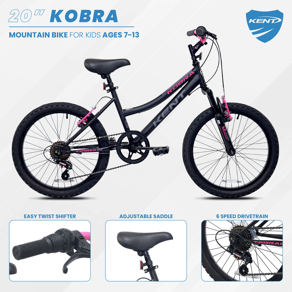 20" Kent Kobra | Mountain Bike for Kids Ages 7-13