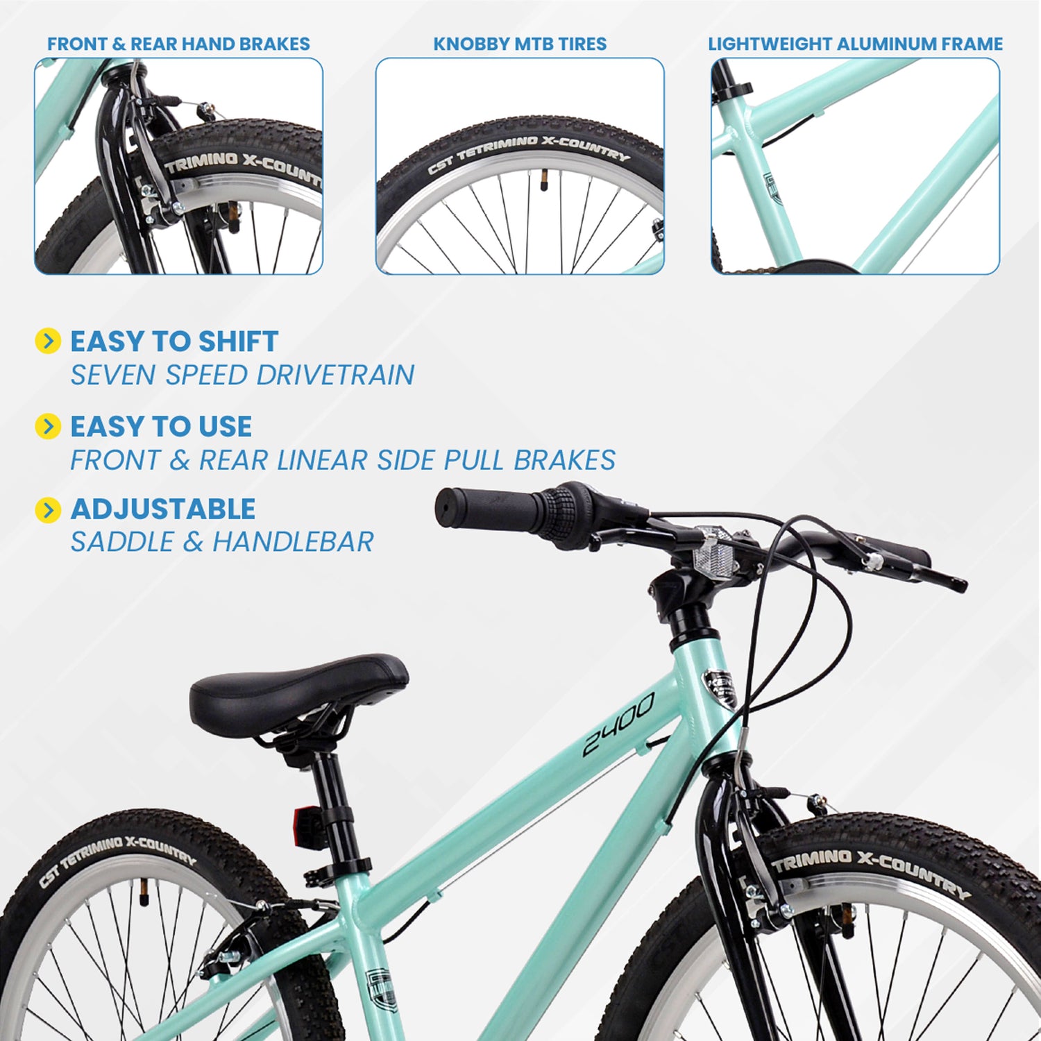 24" Kent 2400 | Mountain Bike for Kids Ages 8+