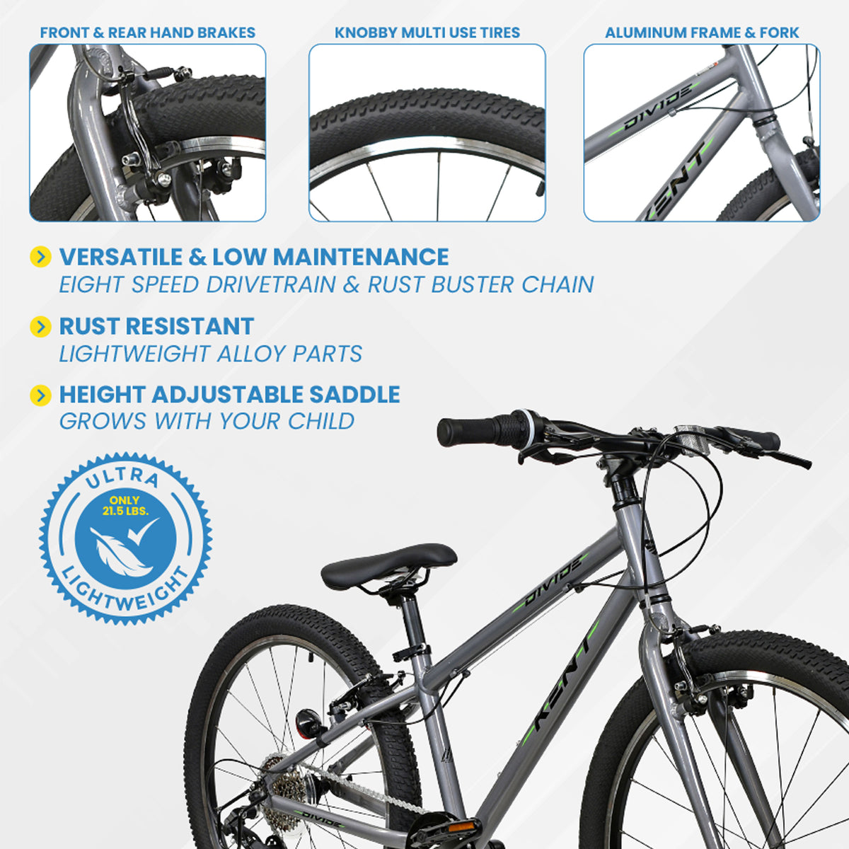 24" Kent Divide | Mountain Bike for Kids Ages 8+