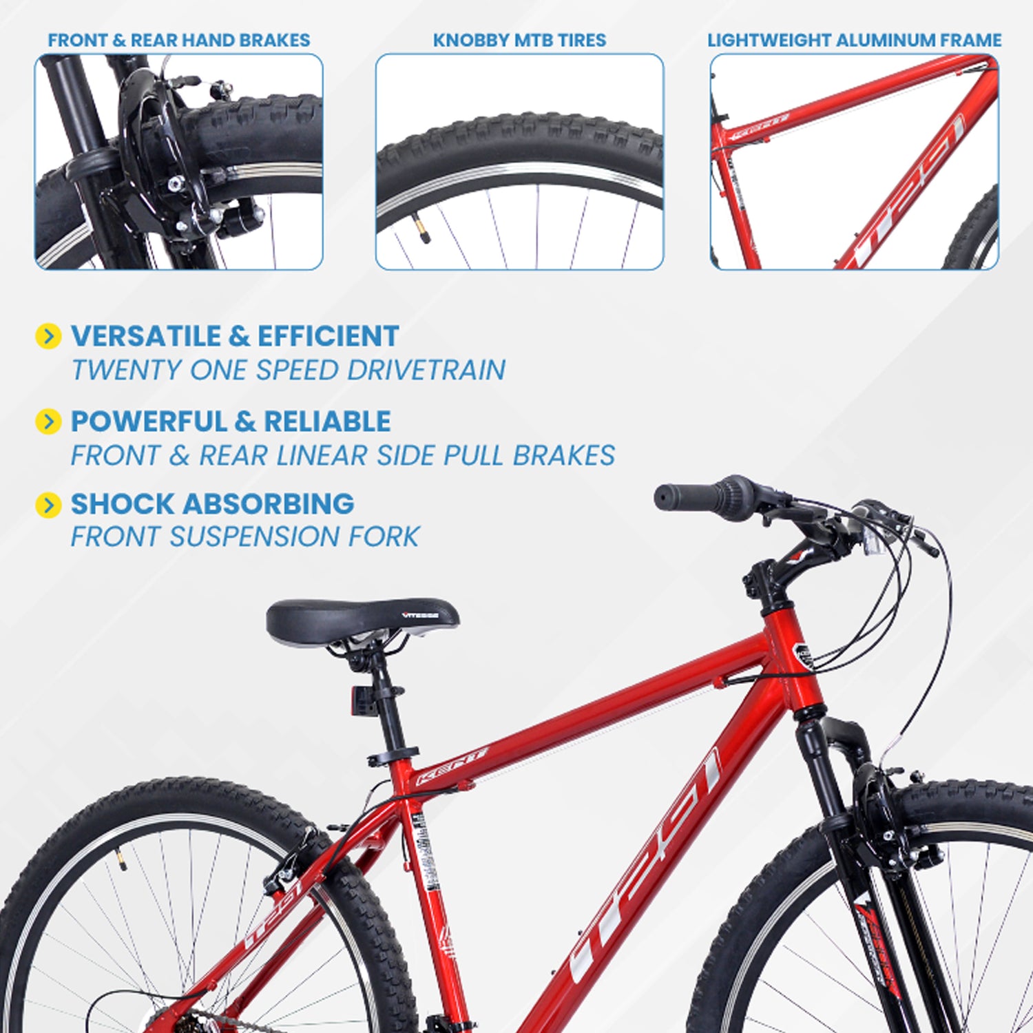 29" Kent T29 | Mountain Bike for Adults Ages 14+