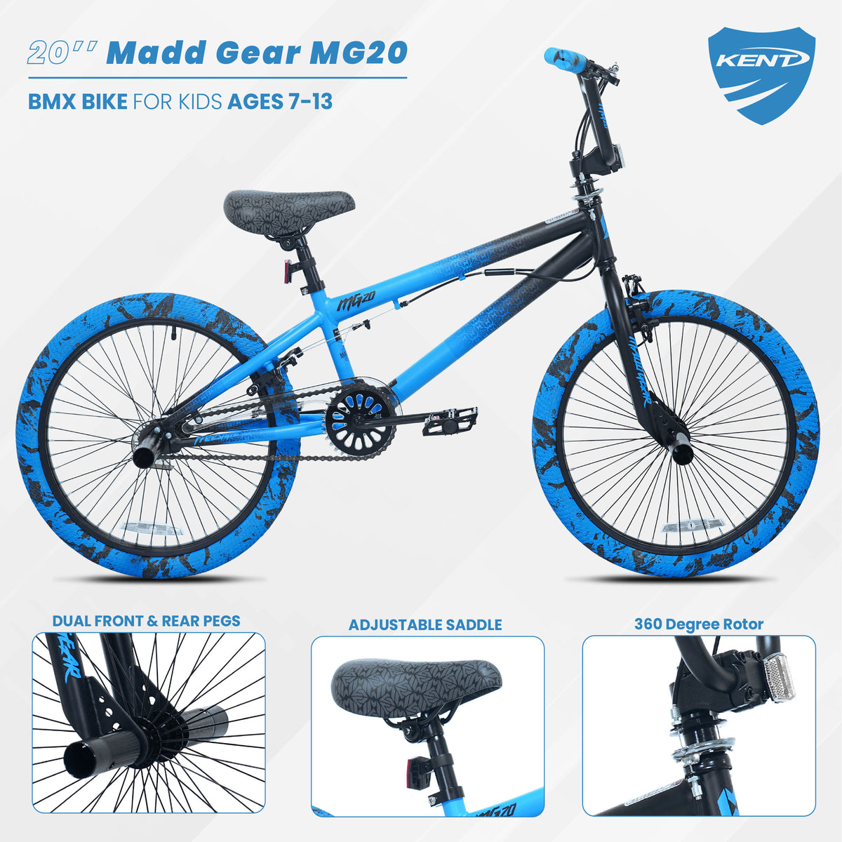 20" Madd Gear® MG20 | BMX Bike for Kids Ages 7-13