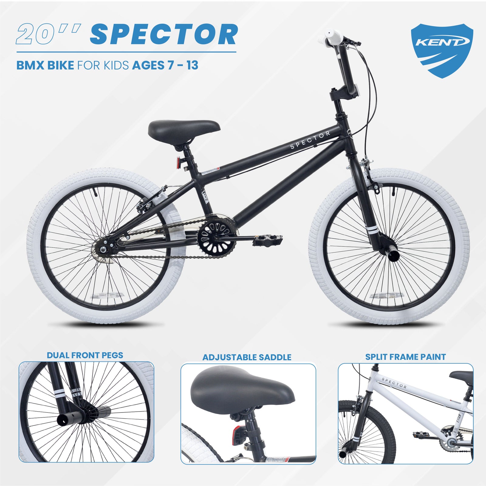 20" Kent Spector | BMX Bike for Kids Ages 7-13
